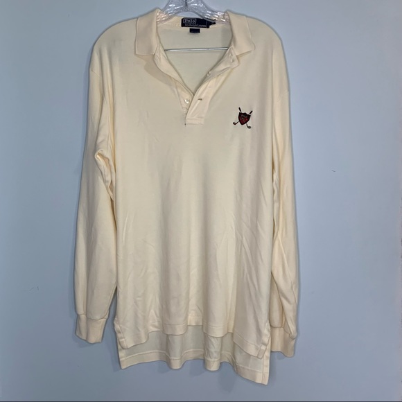 Polo Ralph Lauren | Shirts | Polo Ralph Lauren Mens Cream Long Sleeve ...